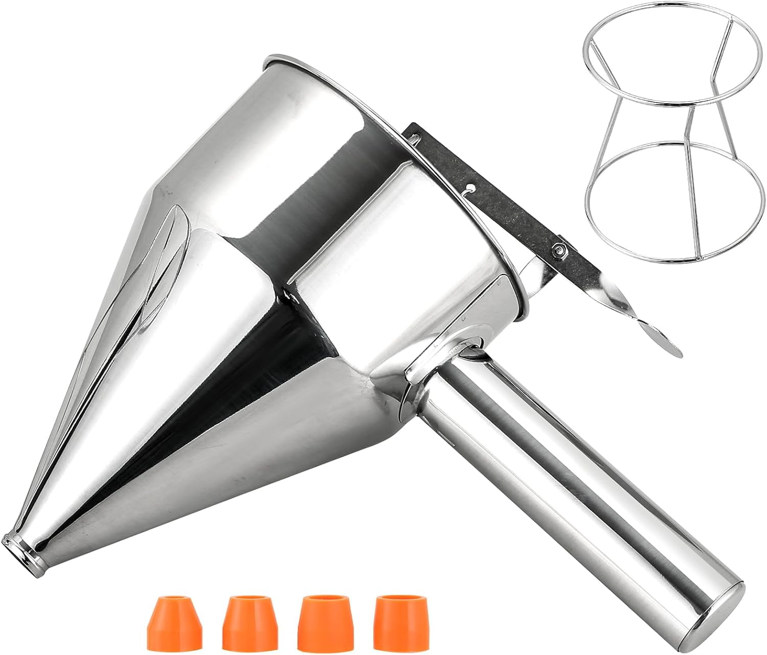 BESTKITTY MANER Stainl Steel Pancake Batter Dispenser, Piston Funnel ...
