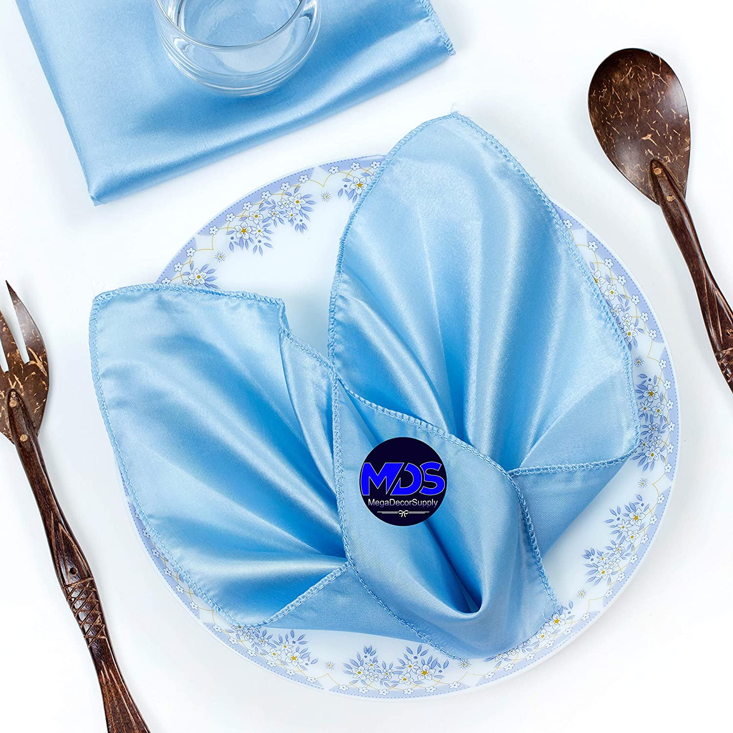 BESTKITTY MDS Pa of 25 Satin Nkin Square 12 X 12 Ines Sliky Smooth ...