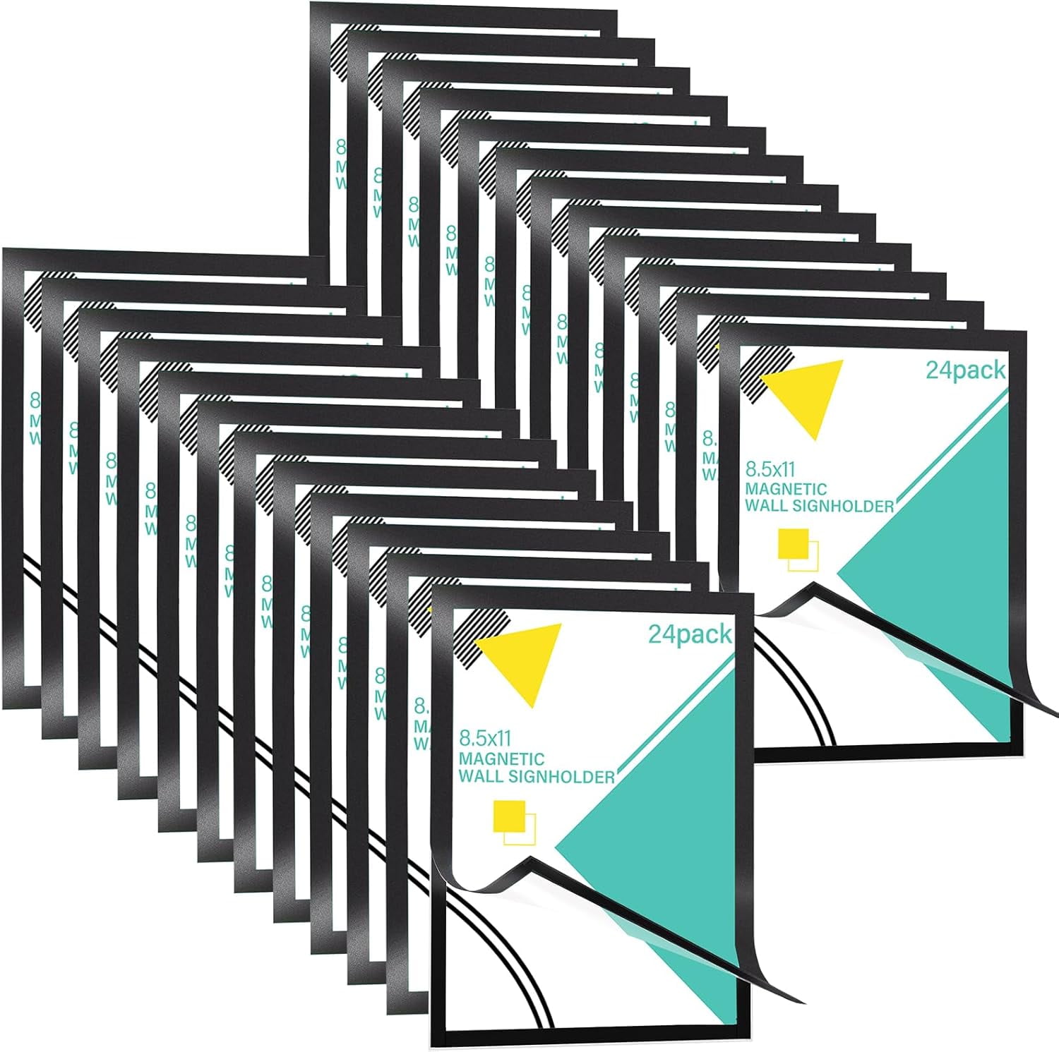 BESTKITTY Magnet Sign Holder 8.5 x 11 Wall nt, Self Aesive Display ...