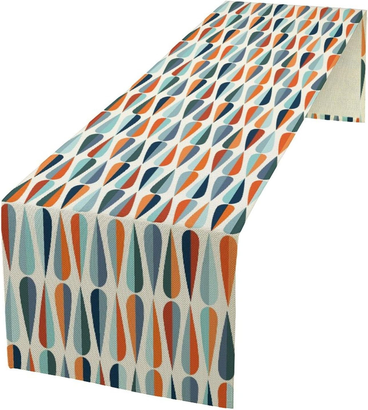 BESTKITTY Mid Century Table Runner,Geometr R Drop Shes en Table Runners ...