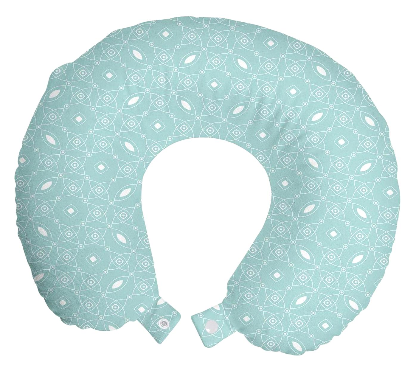 BESTKITTY Minimalist Geometric Travel Neck Rest, Crossed Elliptic ...