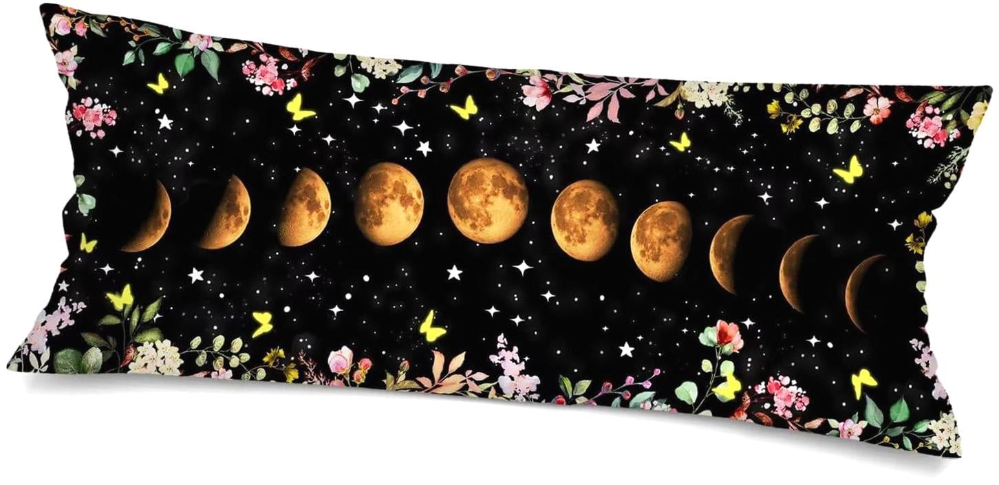 BESTKITTY Moon Phases Lumbar Pillow Cover 14x36 Long Cushion Covers ...