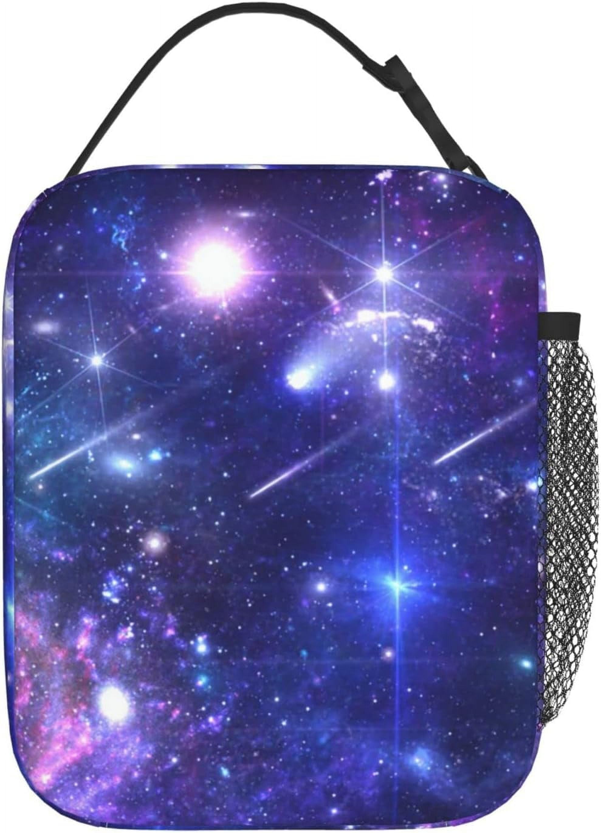 BESTKITTY Nebula Galaxy Colorful Portable Lun Bag Insulated Lun Box ...