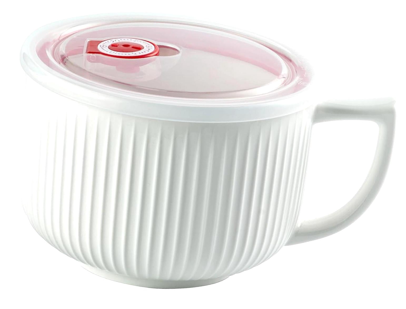BESTKITTY Oversized 38oz Soup Bowl with Handle, Large Wide Ramen Bowl ...