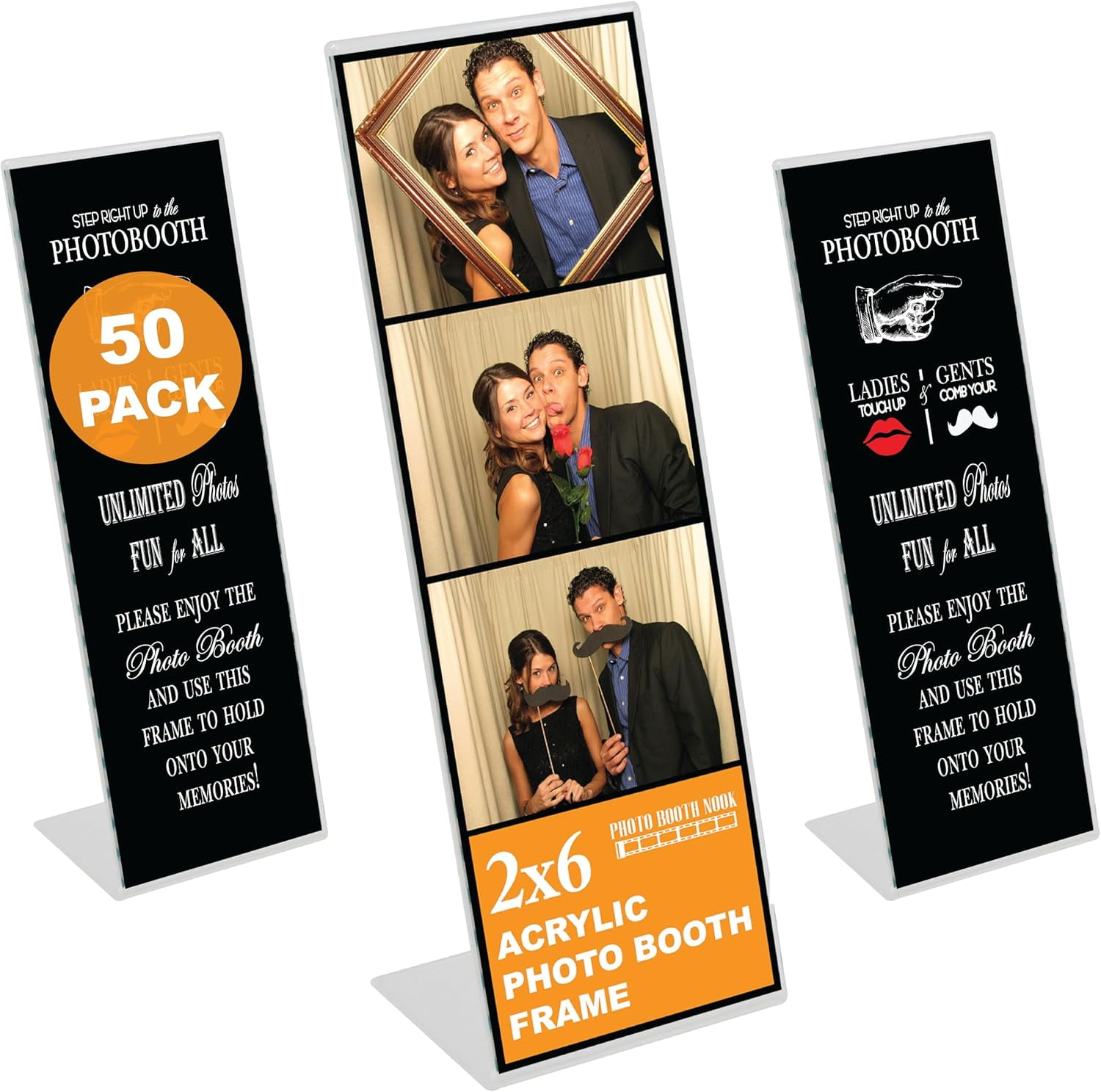 BESTKITTY P Booth k | 2x6 Slanted P Booth Fes (50 Count) | Crystal ...