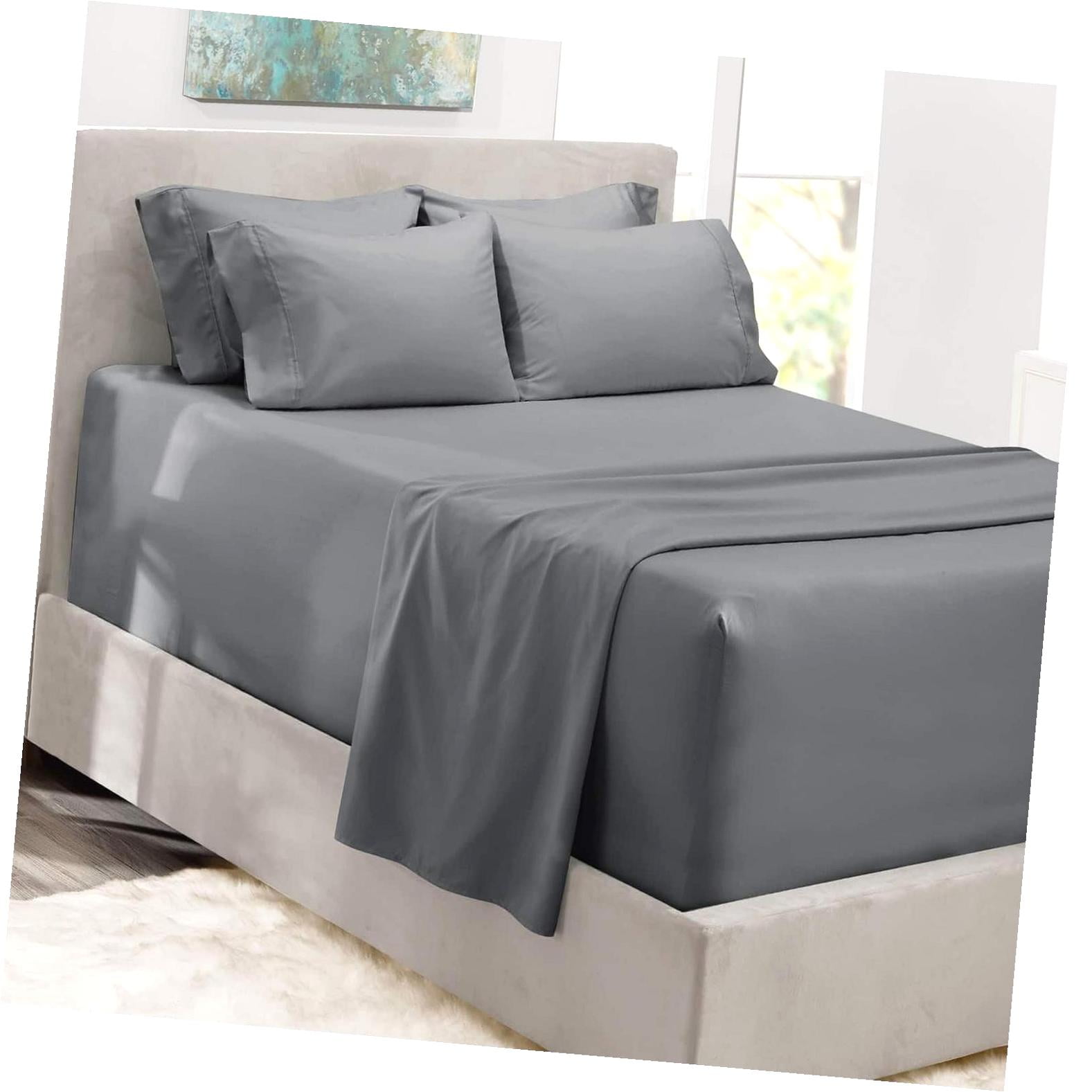 BESTKITTY Plush Bed Sheets, Incredibly Soft 6 Piece Set with Extra Deep ...