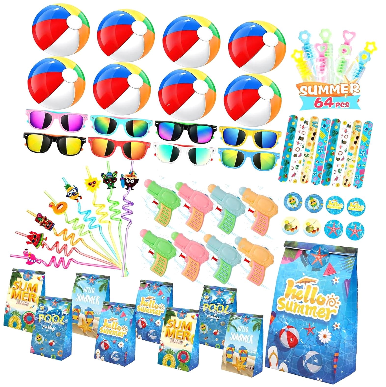BESTKITTY Pool , Summer For , 64 PCS Pool Party Decorations Supplies ...