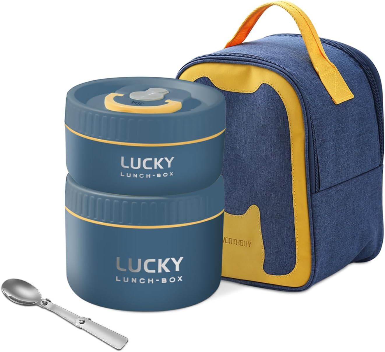 BESTKITTY Portable Insulated Lun Container, Portable Insulated Food ...