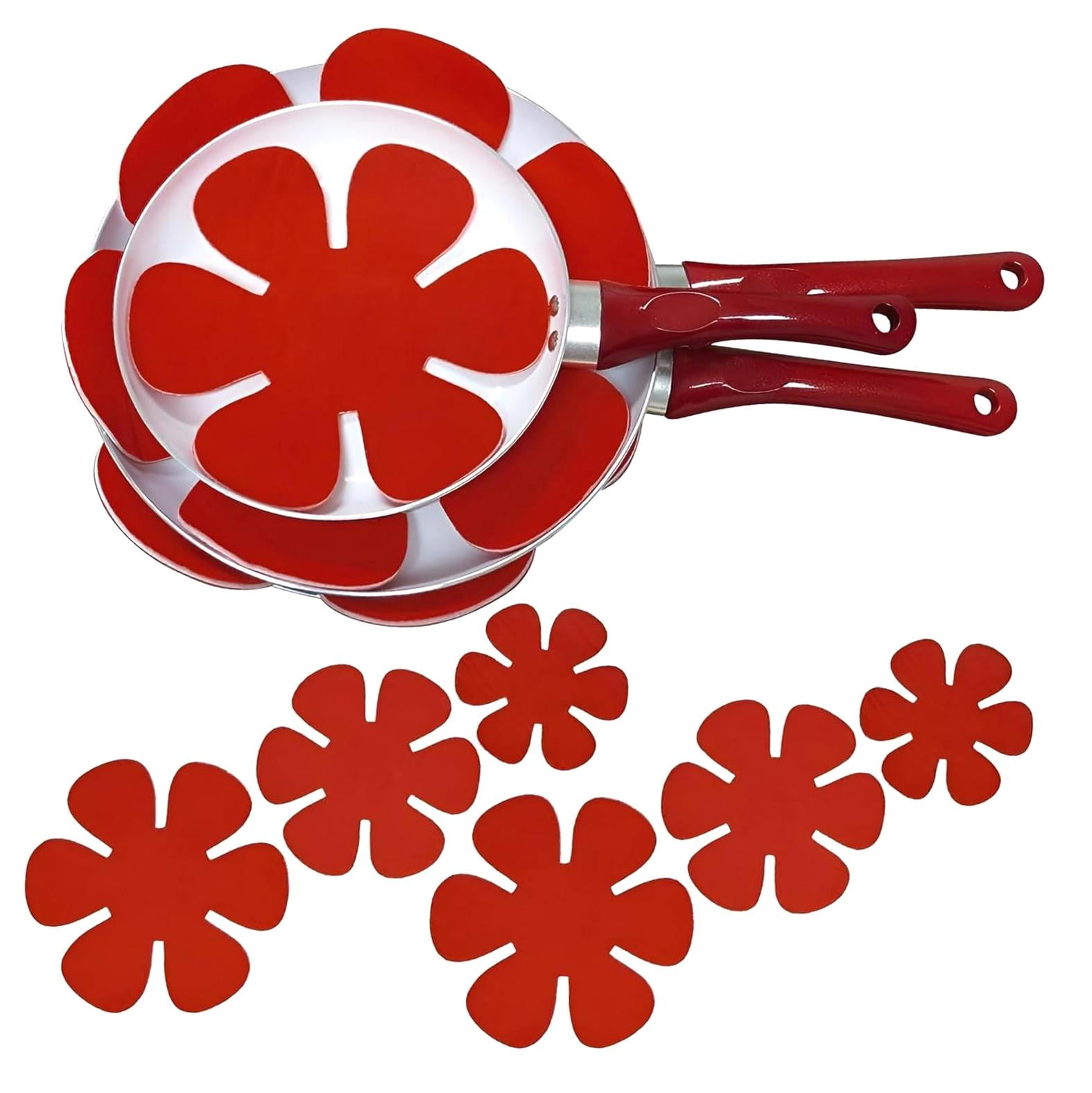 BESTKITTY Pot and Pan Scratch Protectors for Stacking -12 Pack- Ceramic ...