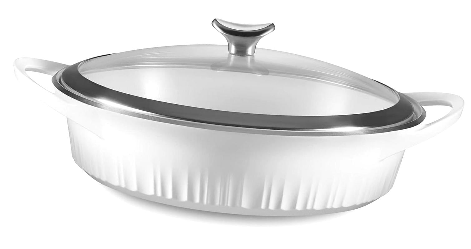 BESTKITTY QuickHeat 4-QT Cast Aluminum Braiser With Cover, Nonstick ...