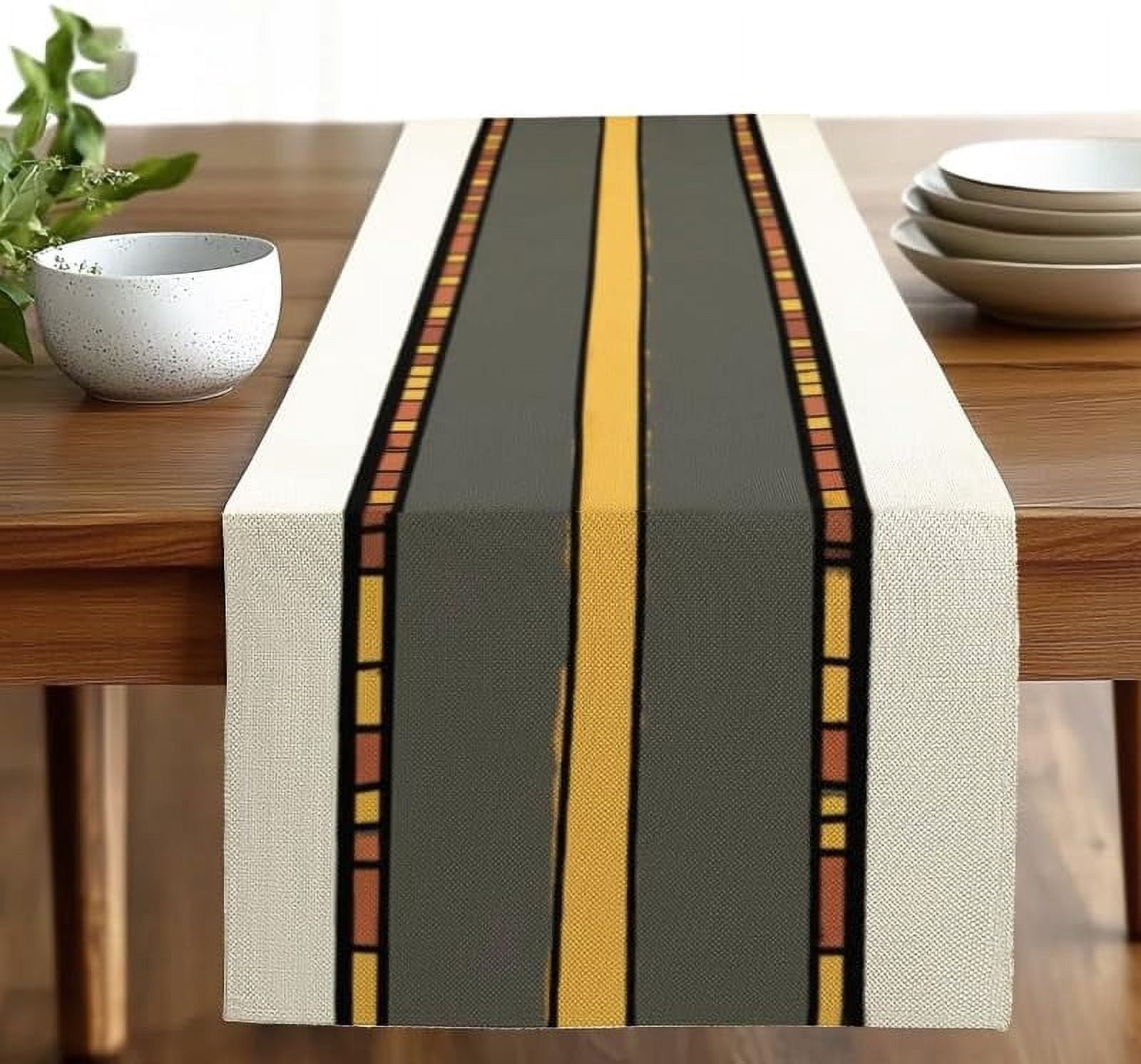 BESTKITTY Railroad Railway Road Cartoon Table Runners 72 Ines Long ...