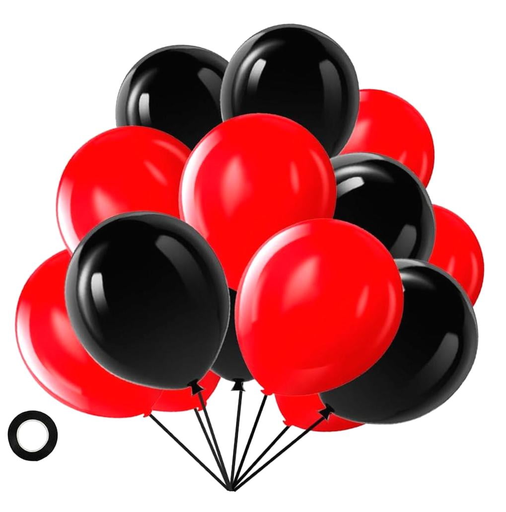 BESTKITTY Red and Balloons,70 Pack 12 inch Metallic and Helium Matte ...