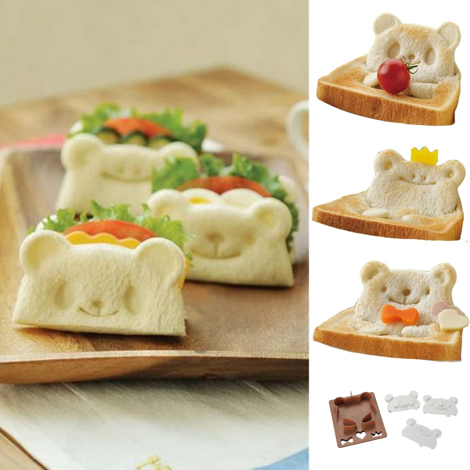 BESTKITTY Sandw Cutter for Lunbox Ster Cartoon Animals Sandw Decruster ...