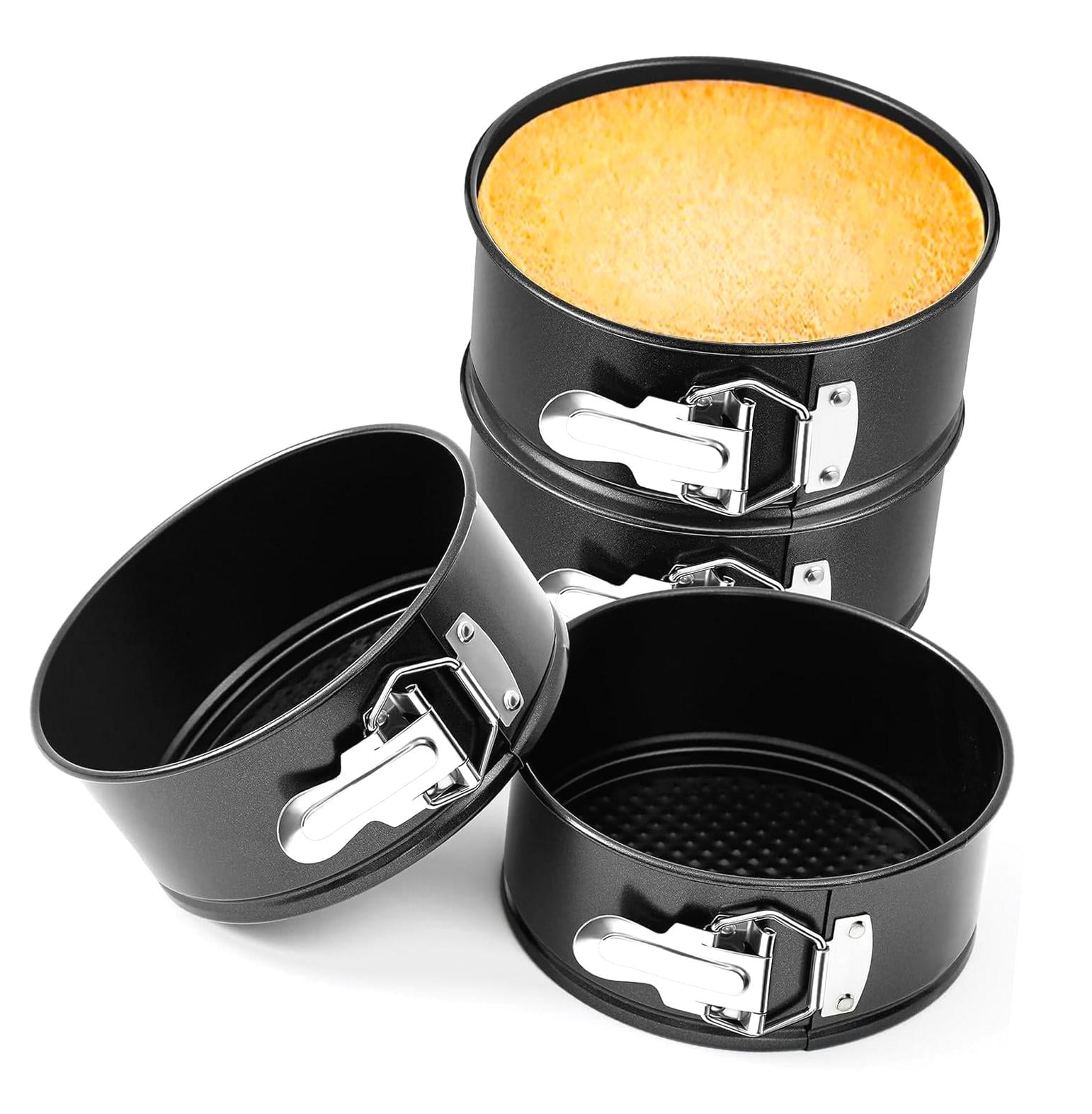 BESTKITTY Set of 4, 6 Inch Non Stick Springform Pans with Detachable ...