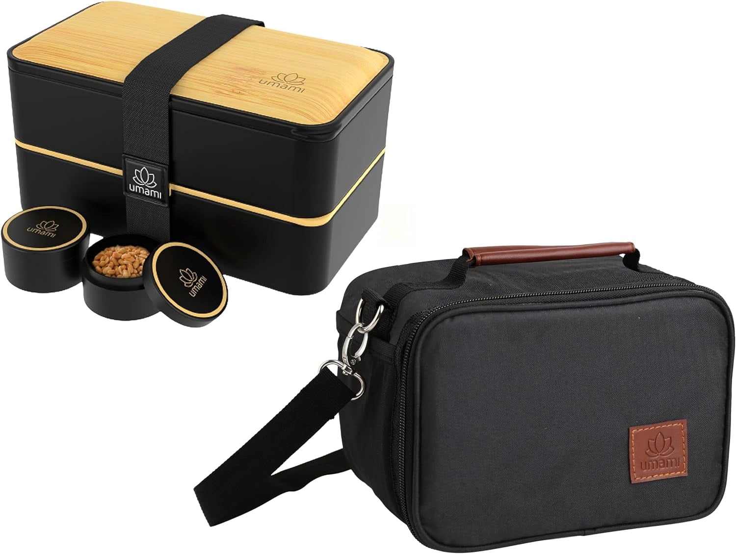 BESTKITTY Set Insulated Lun Bag & Adult, All-In-1 Lun Box with Utensils ...