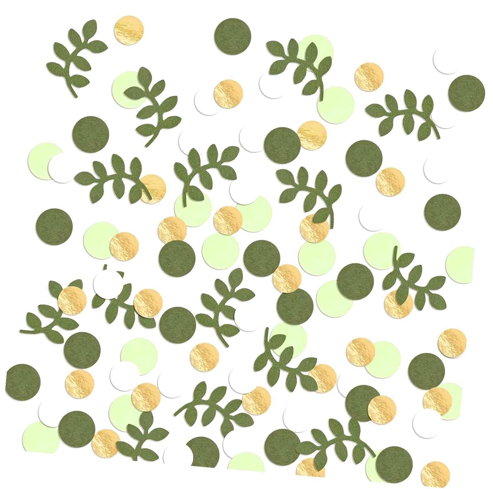 BESTKITTY Shower Confetti Greenery Glitter Table Decor Eucalyptus ...