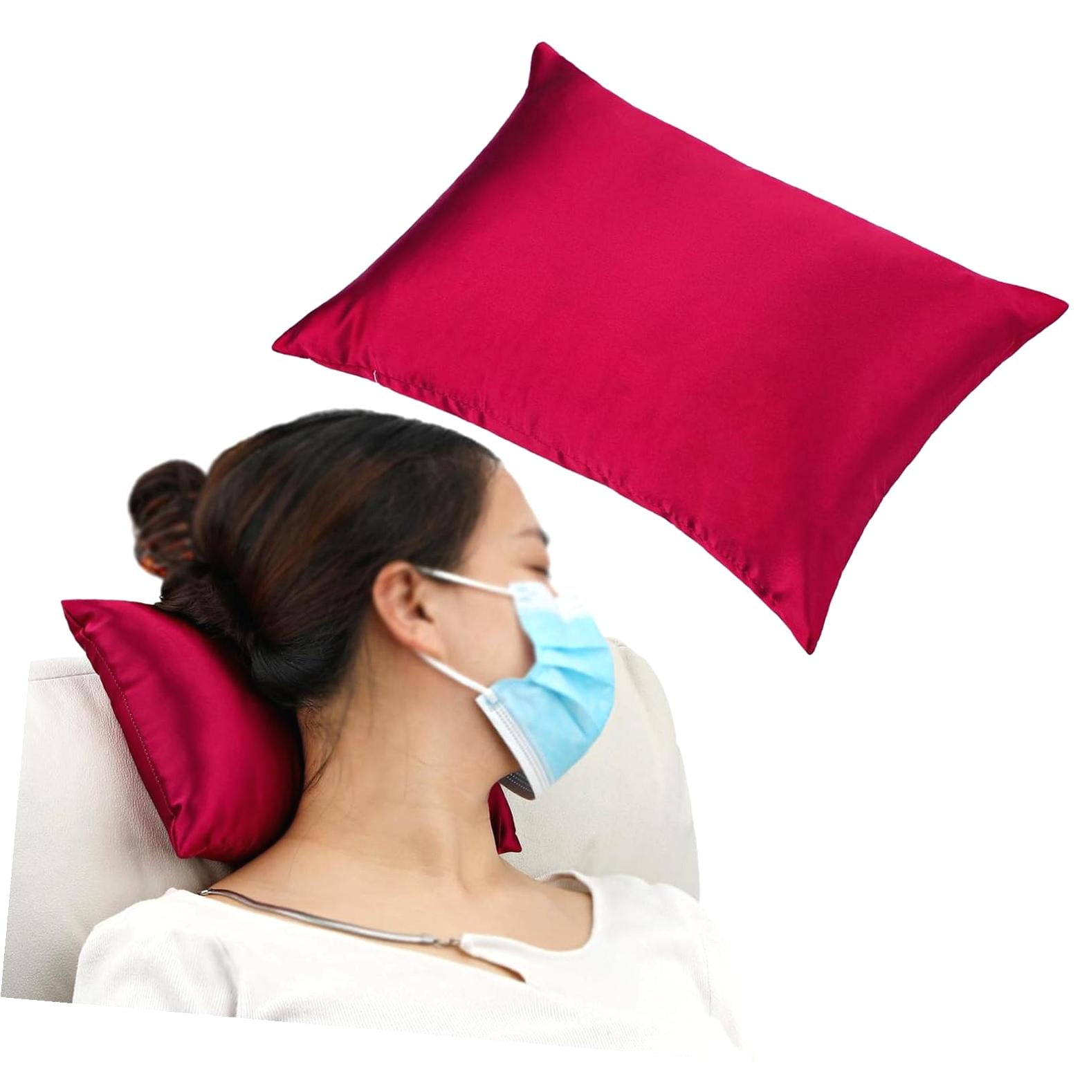 BESTKITTY Silky Satin Compact Neck Pillow for Recliner Chair, Washable ...