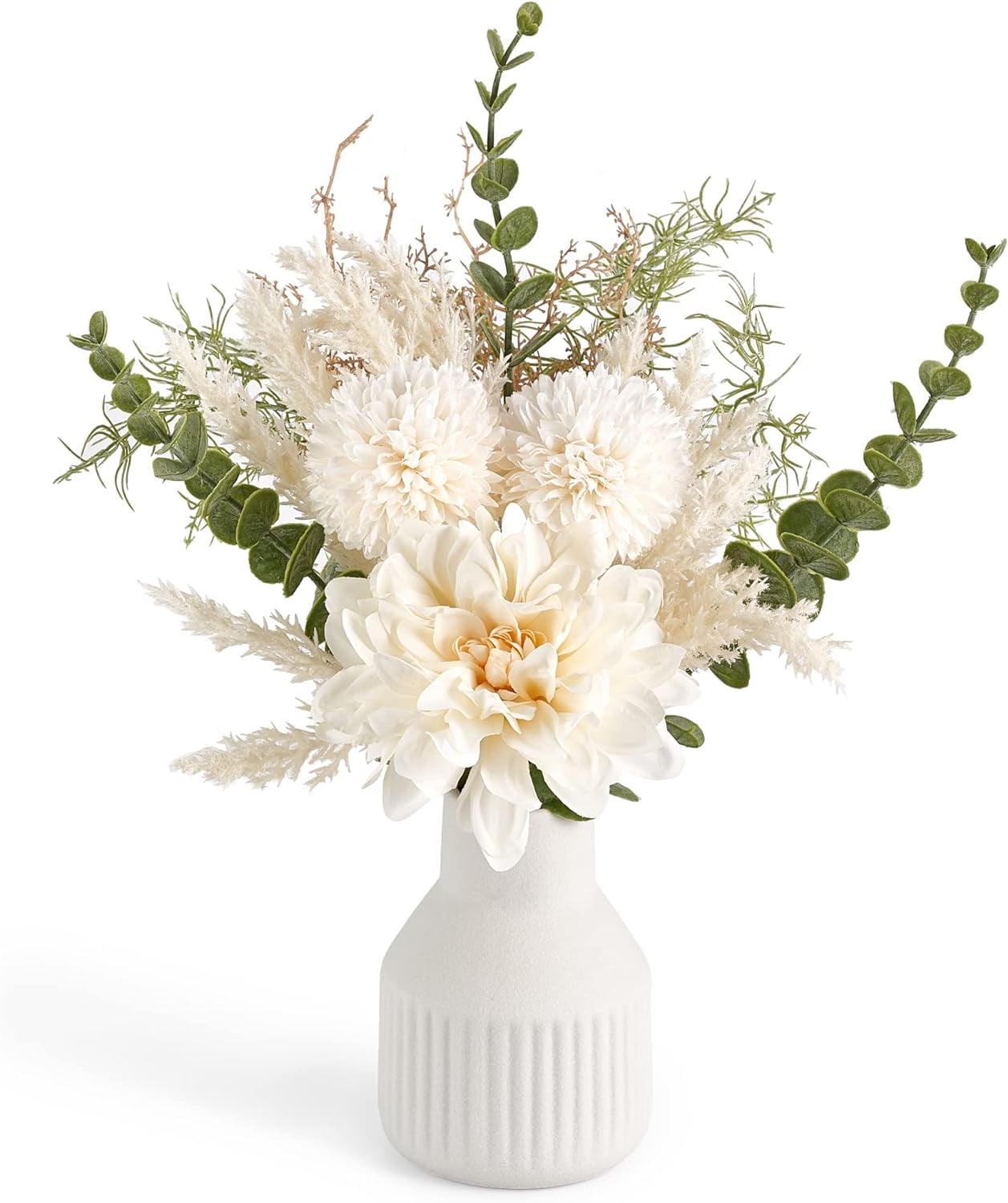 BESTKITTY Small Arti in Ce Vase 13.5" Centerpieces Coffee Table Decor ...