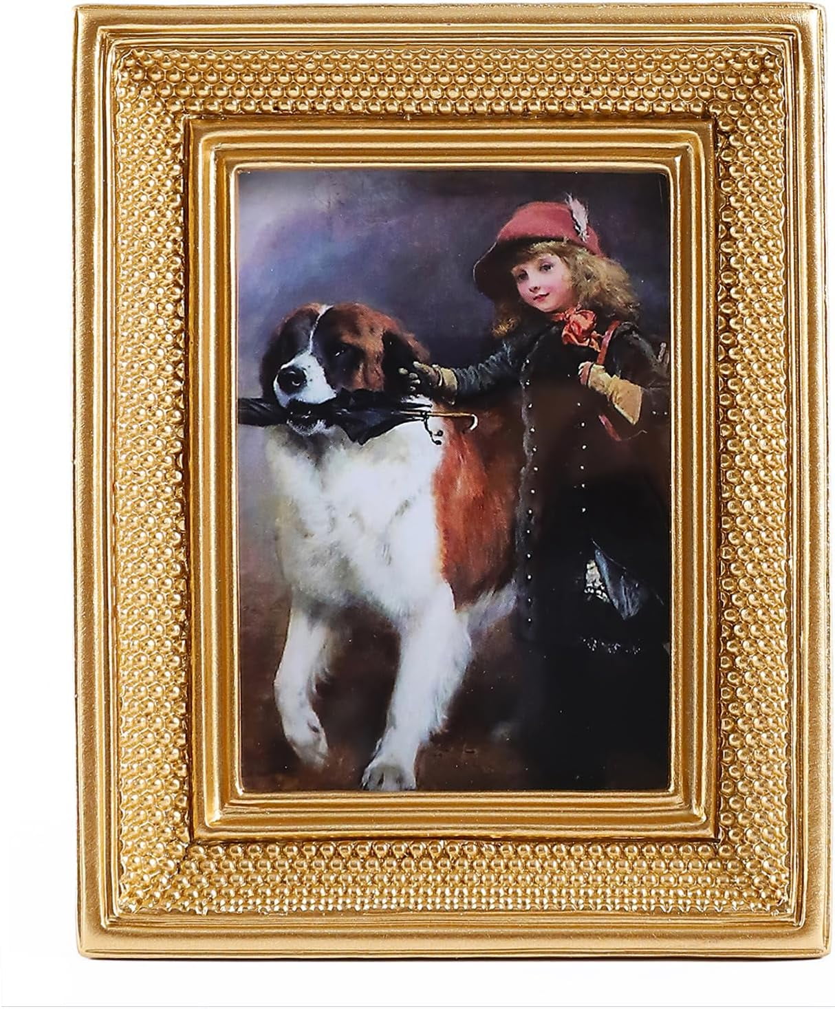 BESTKITTY Small Vintage Antue Gold Pture F 2.5x3.5 - Ornate Wallet Size ...