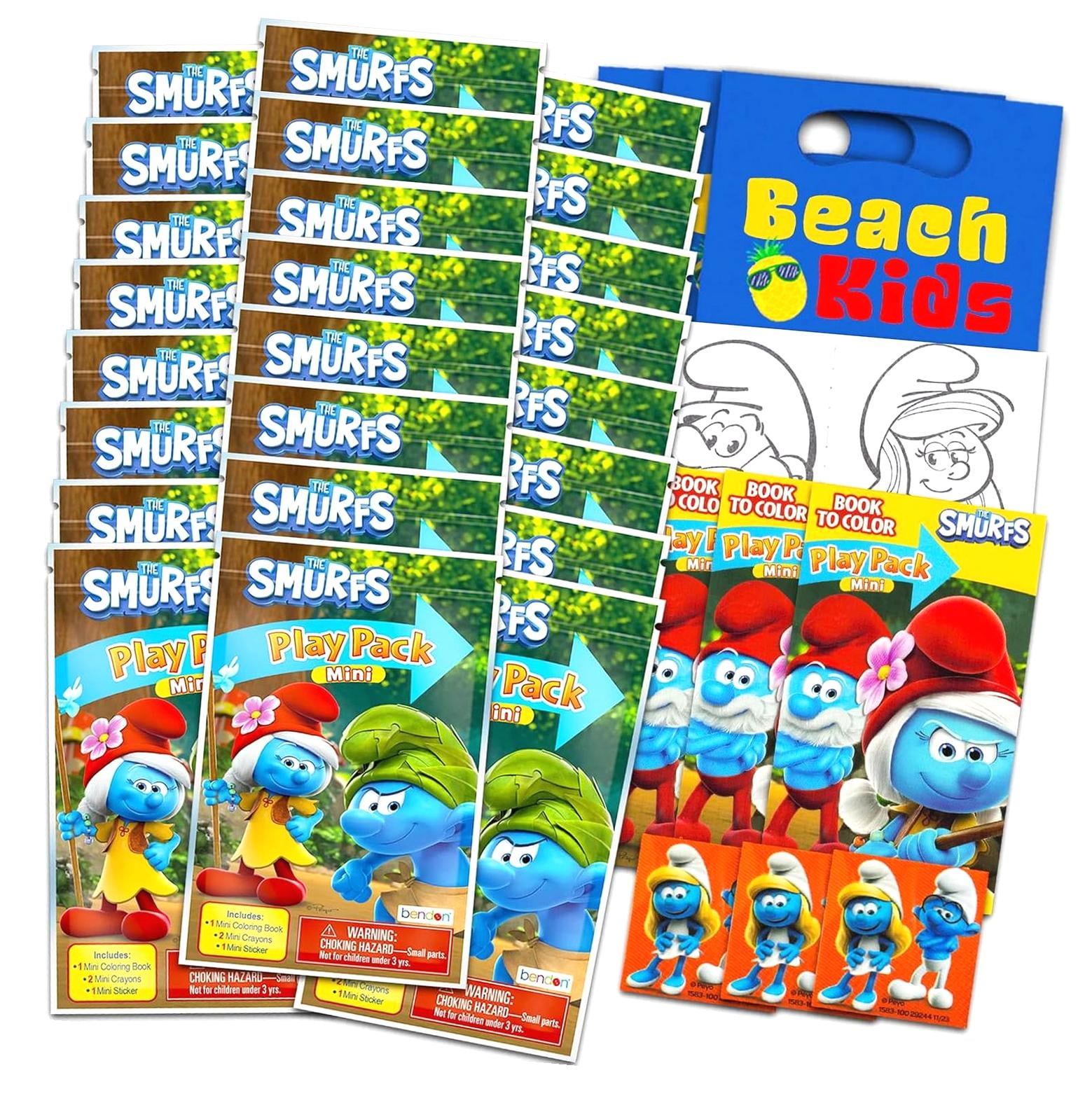 BESTKITTY Smurfs Mini Collection - Includes 24 Mini Smurfs Grab n Go ...