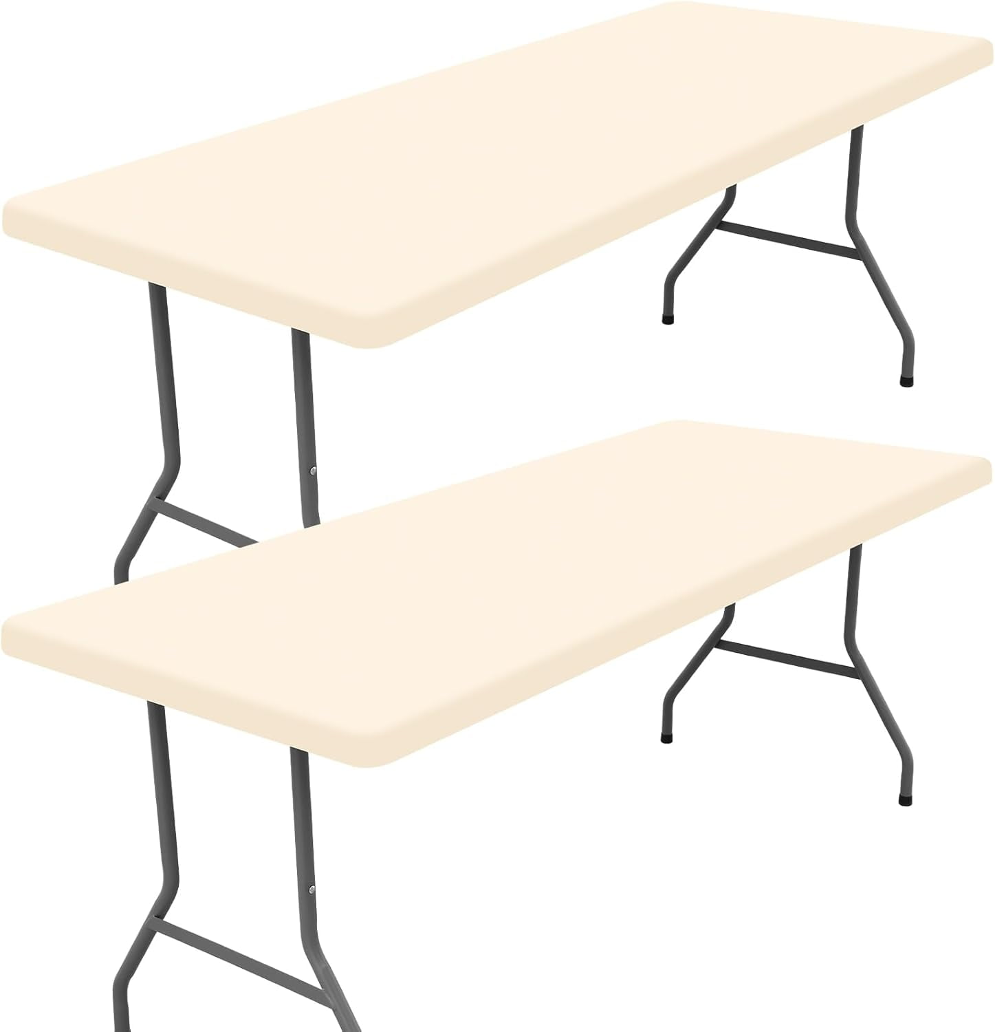 BESTKITTY Spandex Pn Table Cloth 2 Pa, Elast tted Tablecloths for 5 ...