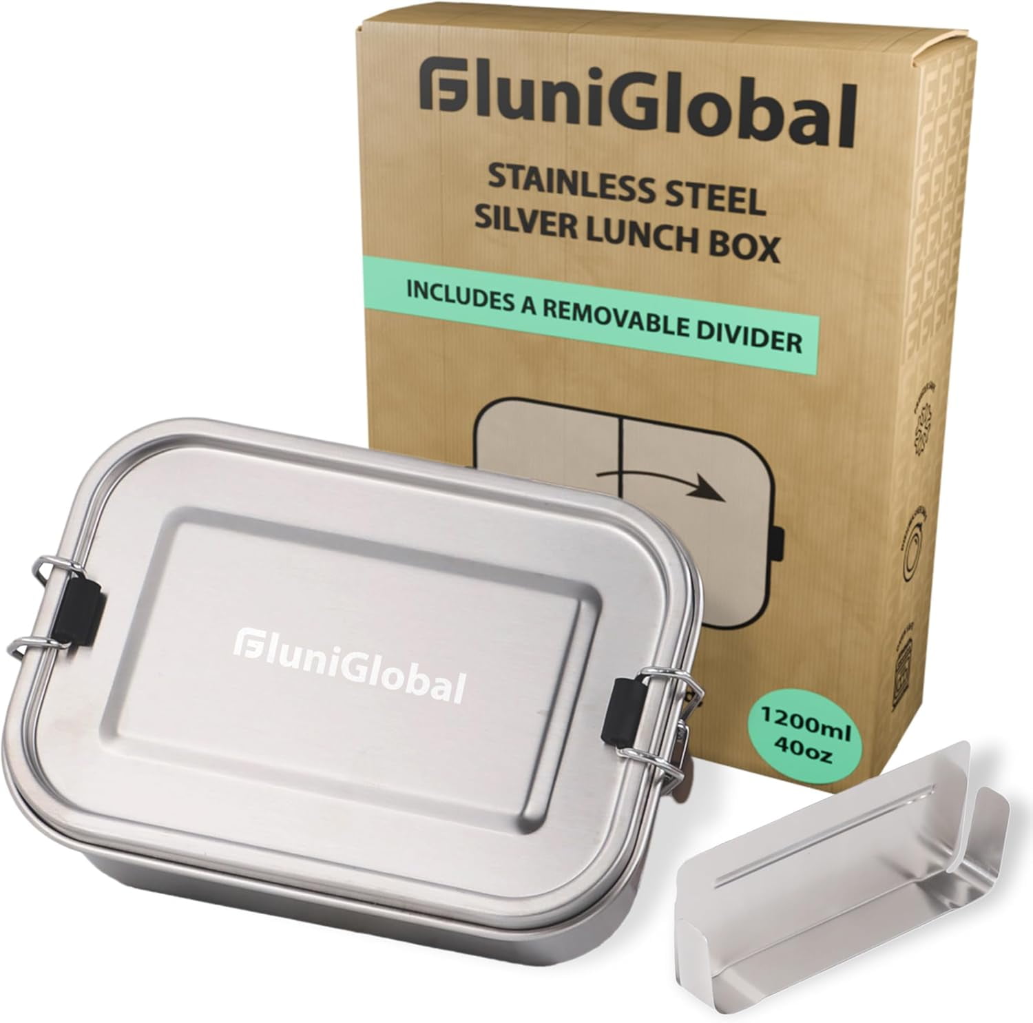 BESTKITTY Stainl Steel Lun Box for Adults | 40 oz | Leak of with Silone ...