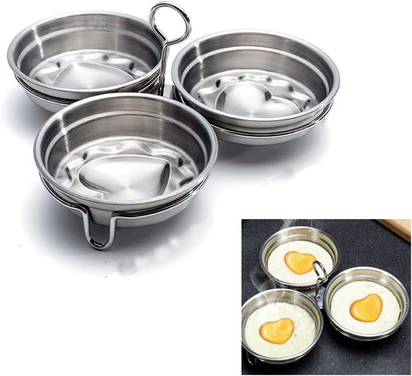 BESTKITTY Stainl Steel Poaer, 3-Cup Poaed Maker Cups, Nonst Steamer ...