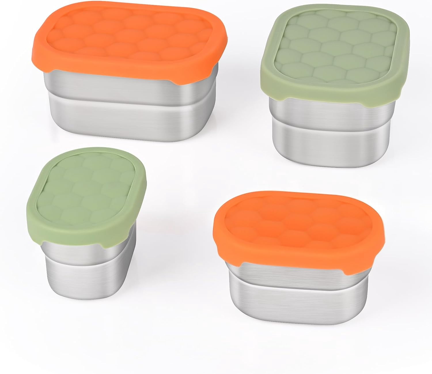 BESTKITTY Stainl Steel Sna Containers for Kids & Salad Dring Containers ...