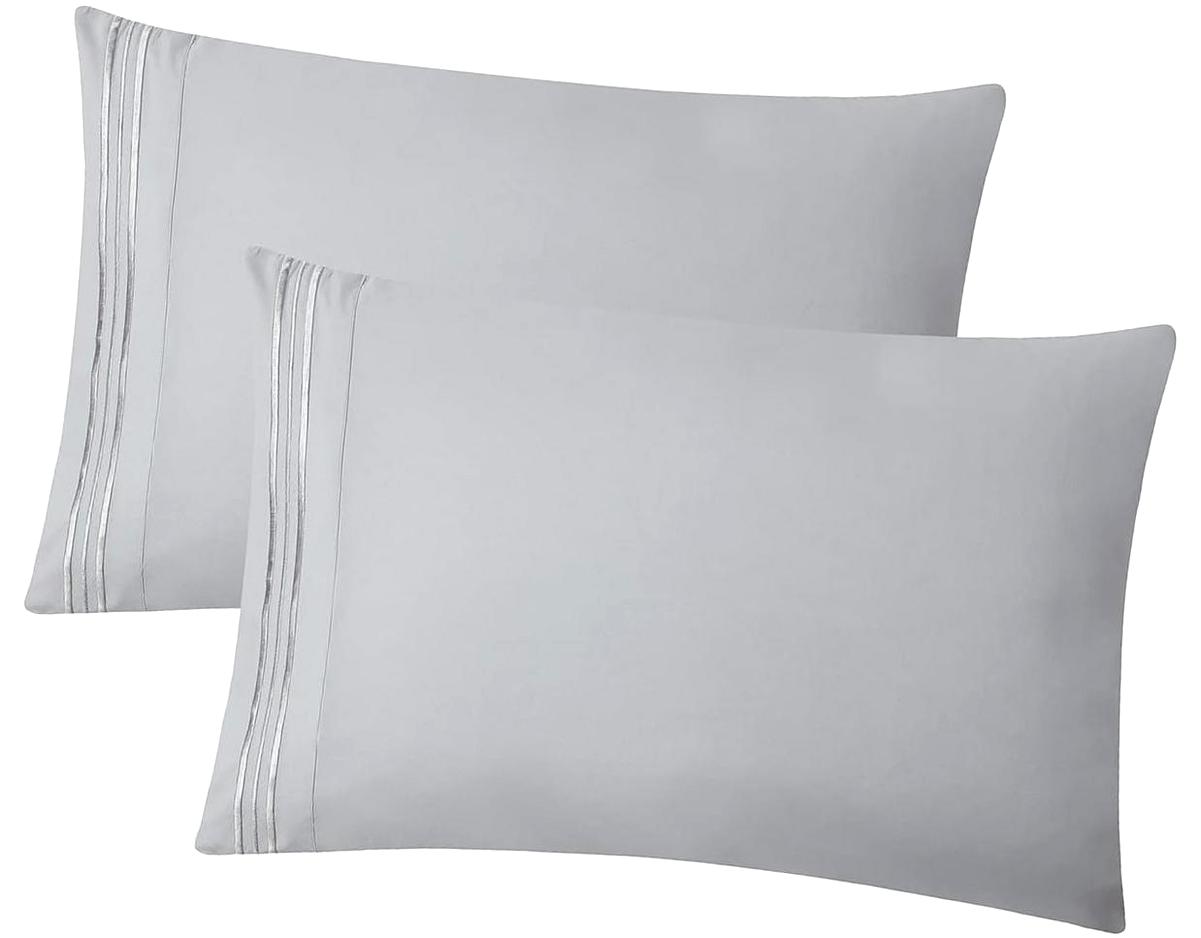 BESTKITTY Standard Pillow Protectors - Velvet Soft Covers, Microfiber ...