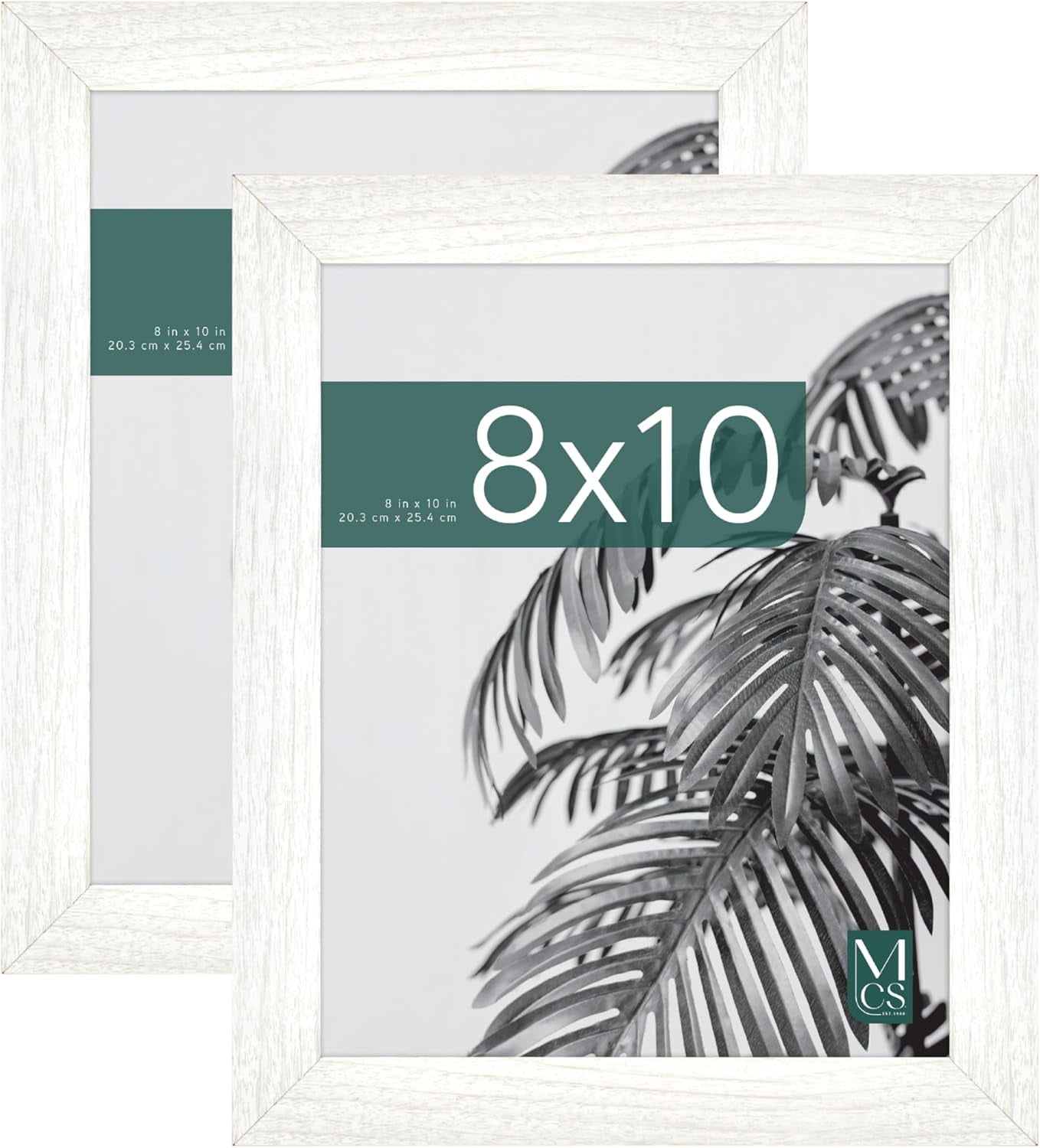 BESTKITTY Studio Gallery 8x10 Pture F White Woodn, Veal & Horizontal ...