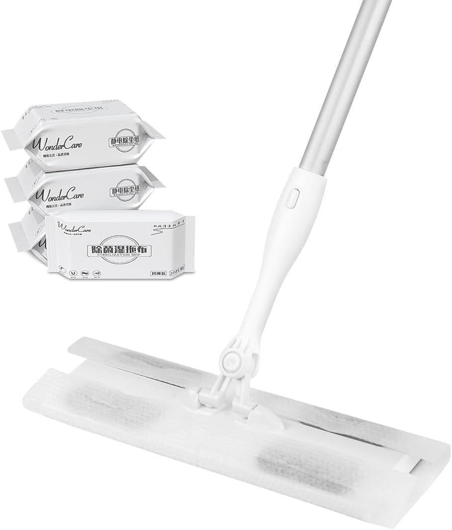 BESTKITTY Sweeper Daily Cleaning Ser Kit 2-in-1 Wet Dust Hardwood Fllor ...