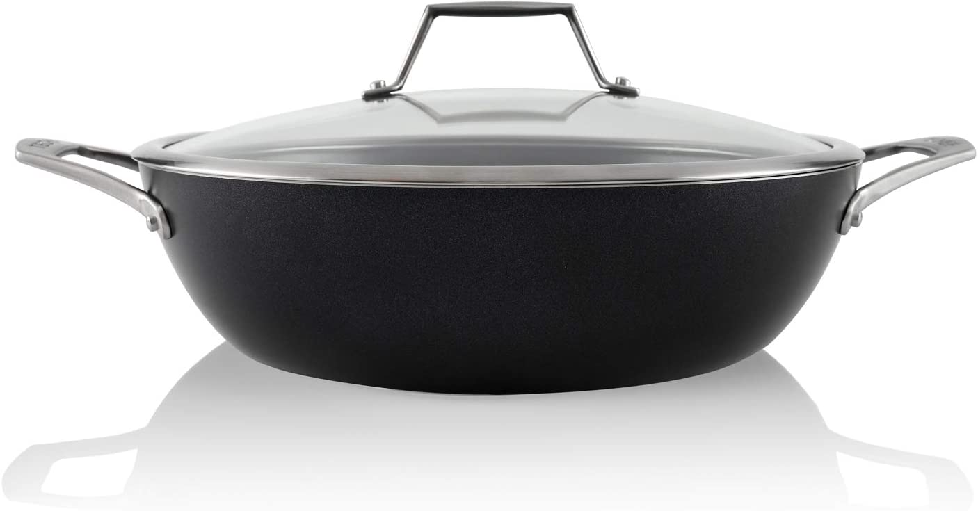 BESTKITTY TEEF - Collection - Nonst ryday Pan With Lid, 5 Qt Deep ...