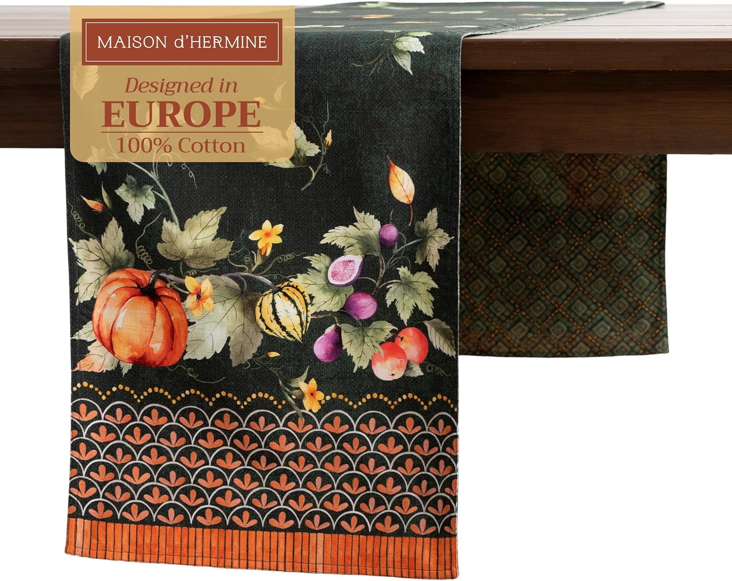 BESTKITTY Table Runner 100% Cn Double Layer Table Runners 72 ines Long ...