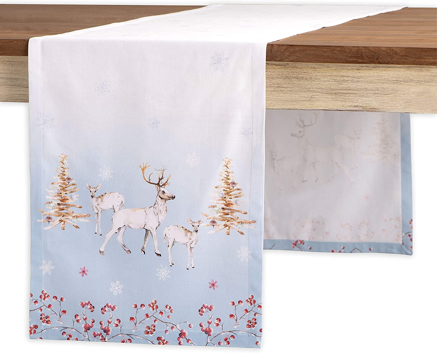 BESTKITTY Table Runner 100% Cn Single Layer Table Runners 60 ines Long ...