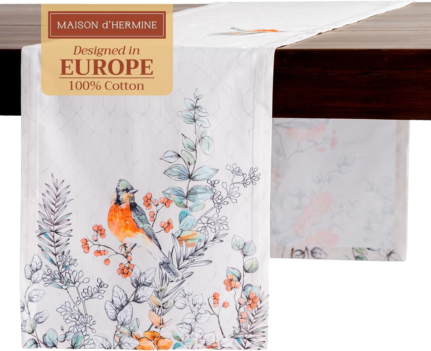 BESTKITTY Table Runner 100% Cn Single Layer Table Runners 72 ines Long ...