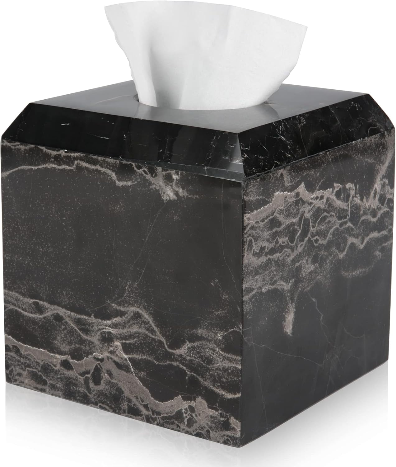 BESTKITTY Tissue Box Cover Italy Natural Heavy Duty Square Facial ...