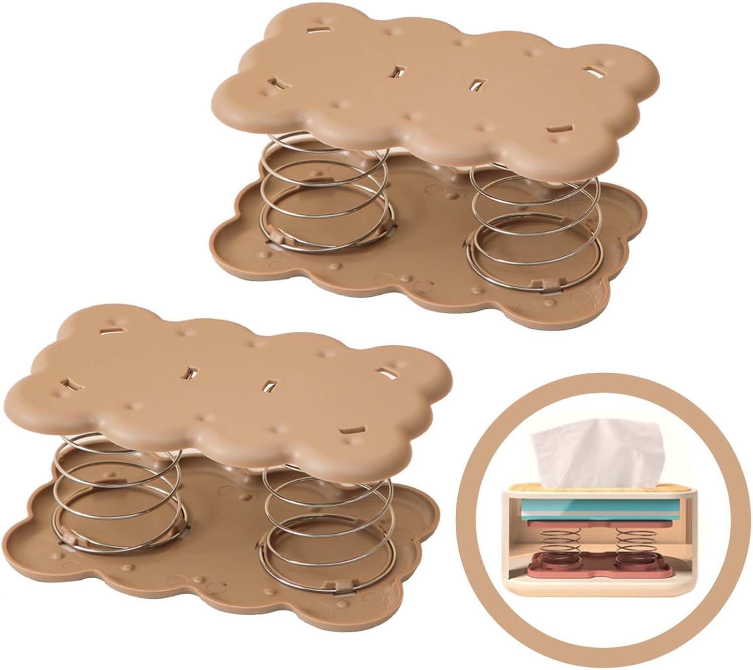 BESTKITTY Tissue Box Holder Sp Support, Facial Tissue Box Cover Automat ...