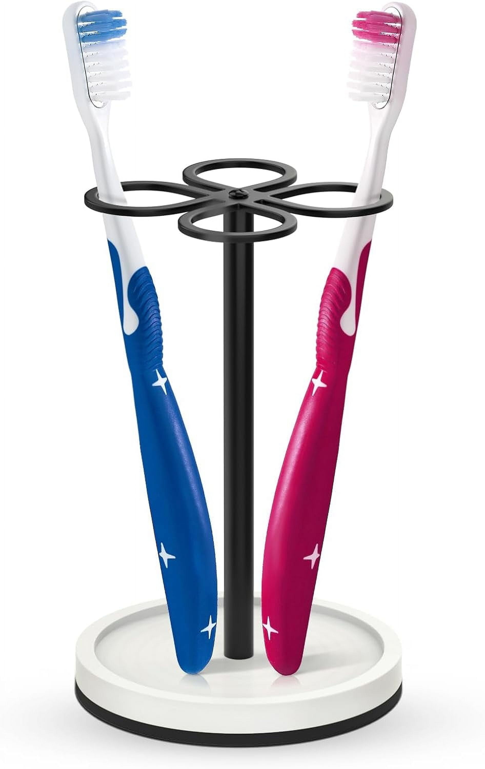 BESTKITTY Toothbrush Holder Stand, Stainl Steel Toothbrush Organizer ...