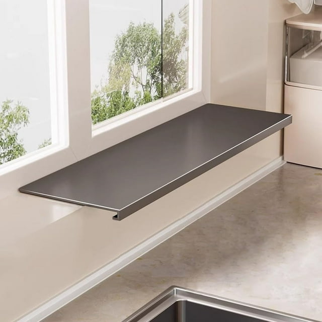 BESTKITTY Window Sill Extender Plate, 15.8in Carbon Steel Storage Shelf ...