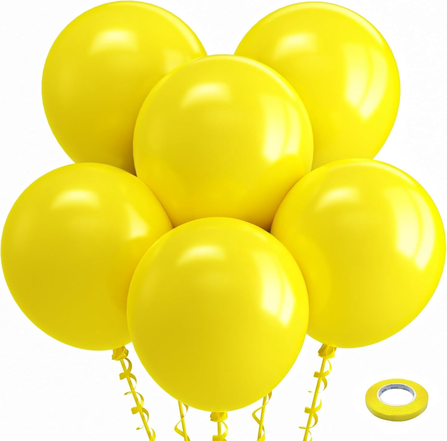 BESTKITTY Yellow Balloons 18 In - 30 Pa Large Th Yellow Balloons Big ...