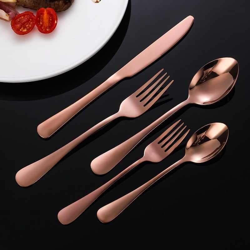 BESTKITTY Z Modern 5-Piece Flatware Set \u2013 Premium Stainl Steel ...
