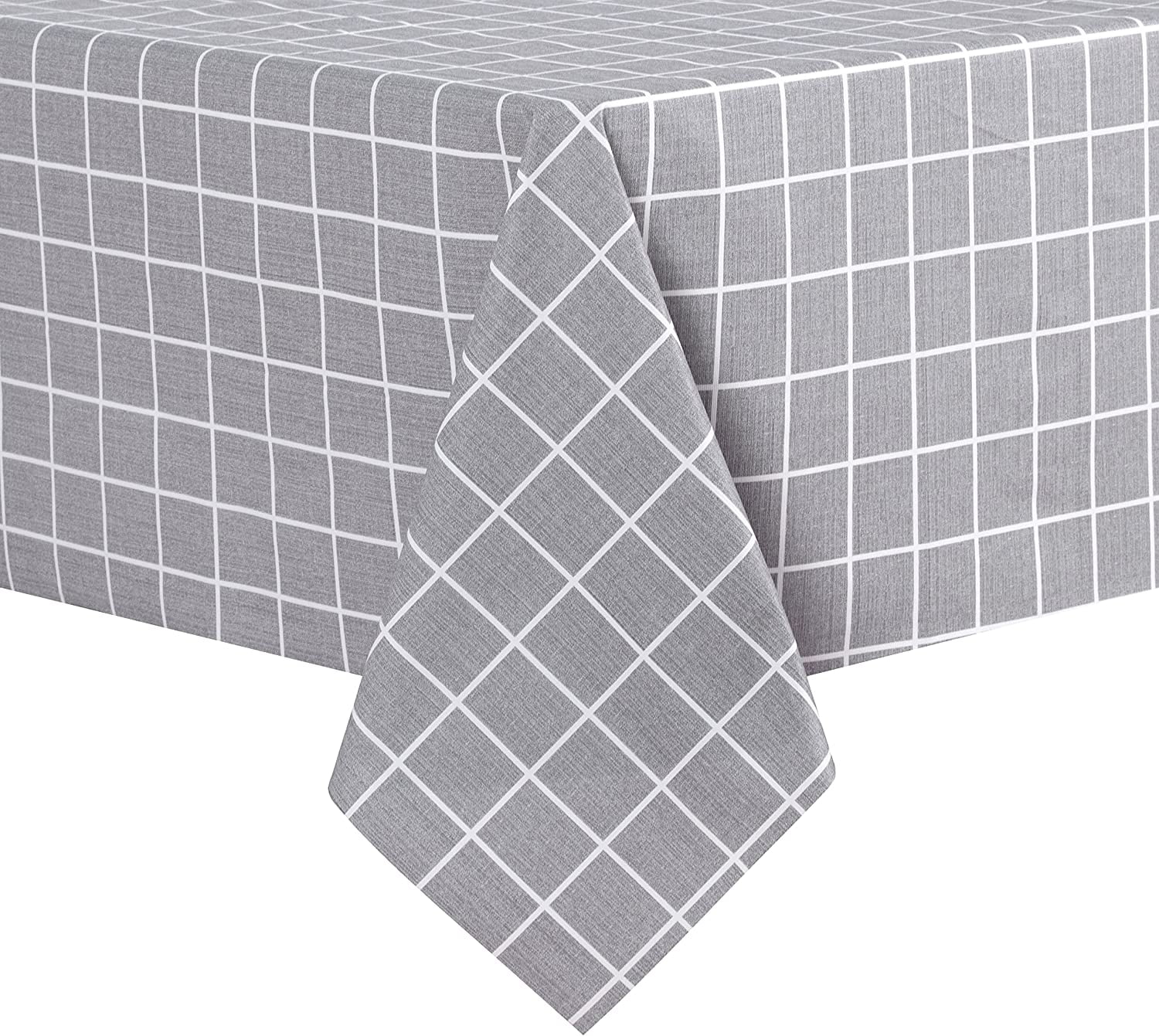 BESTKITTY eered Vinyl Square Tablecloth - 54 x 54 In - 100% Waterof Oil ...