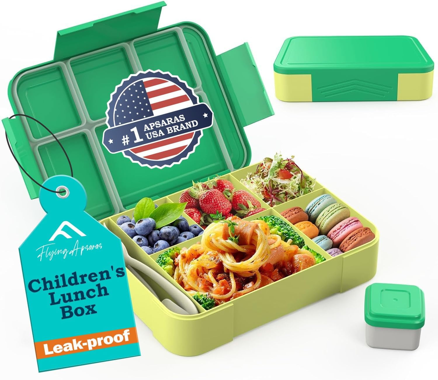 BESTKITTY ldren's Lun Box with Compartments, ldren,Leak-of Lun Box for ...