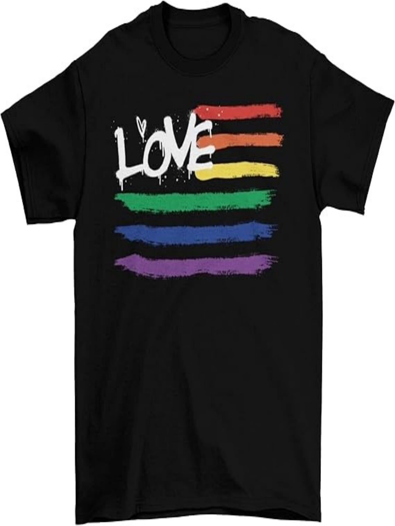 BESTLUCKY A Pride T - Shirt in Short Sleeve Style, Boasting a Rainbow ...