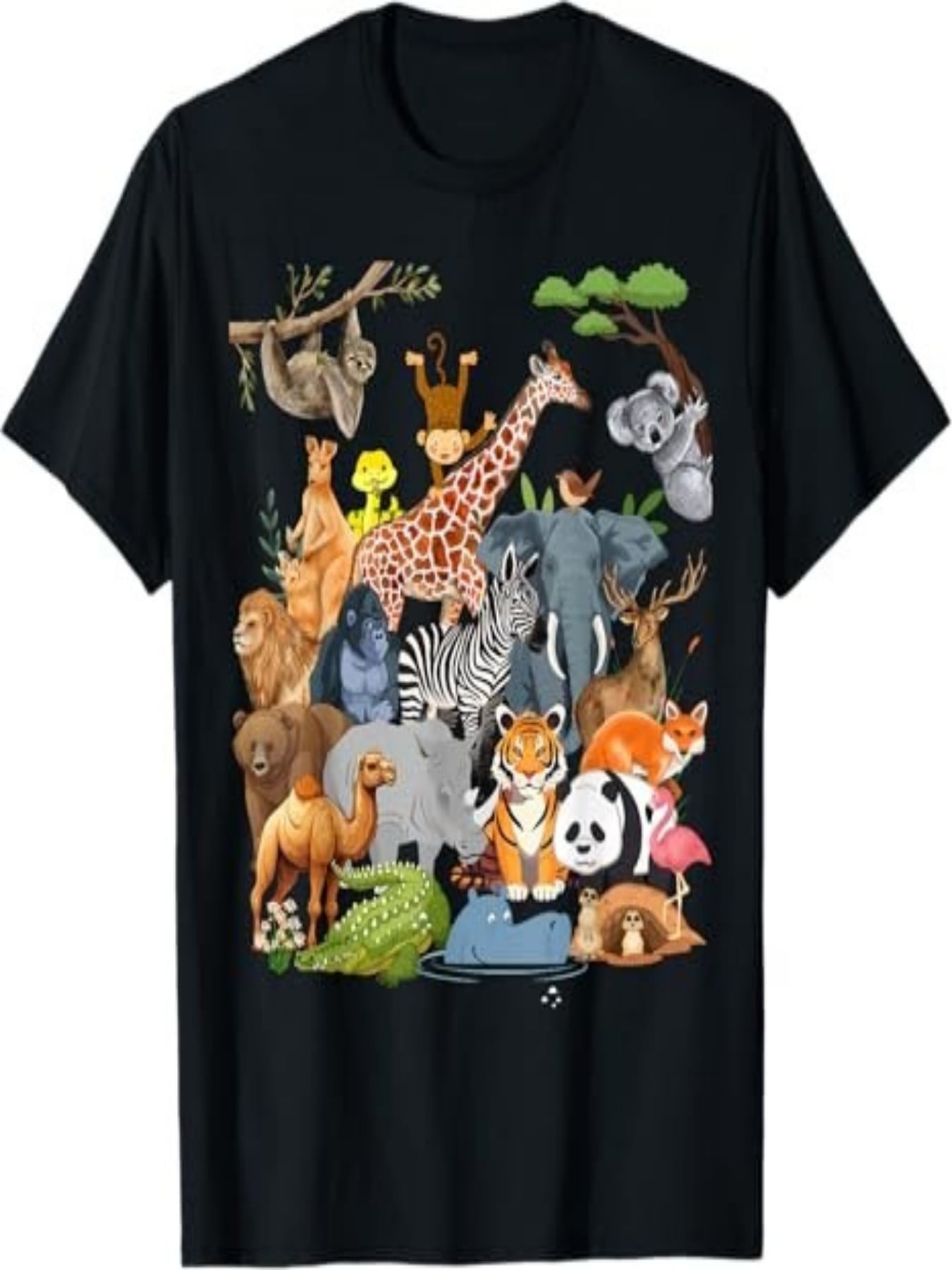 BESTLUCKY Men Women and Kids Wildlife Zoo Day Party Cute 22 Animals T ...