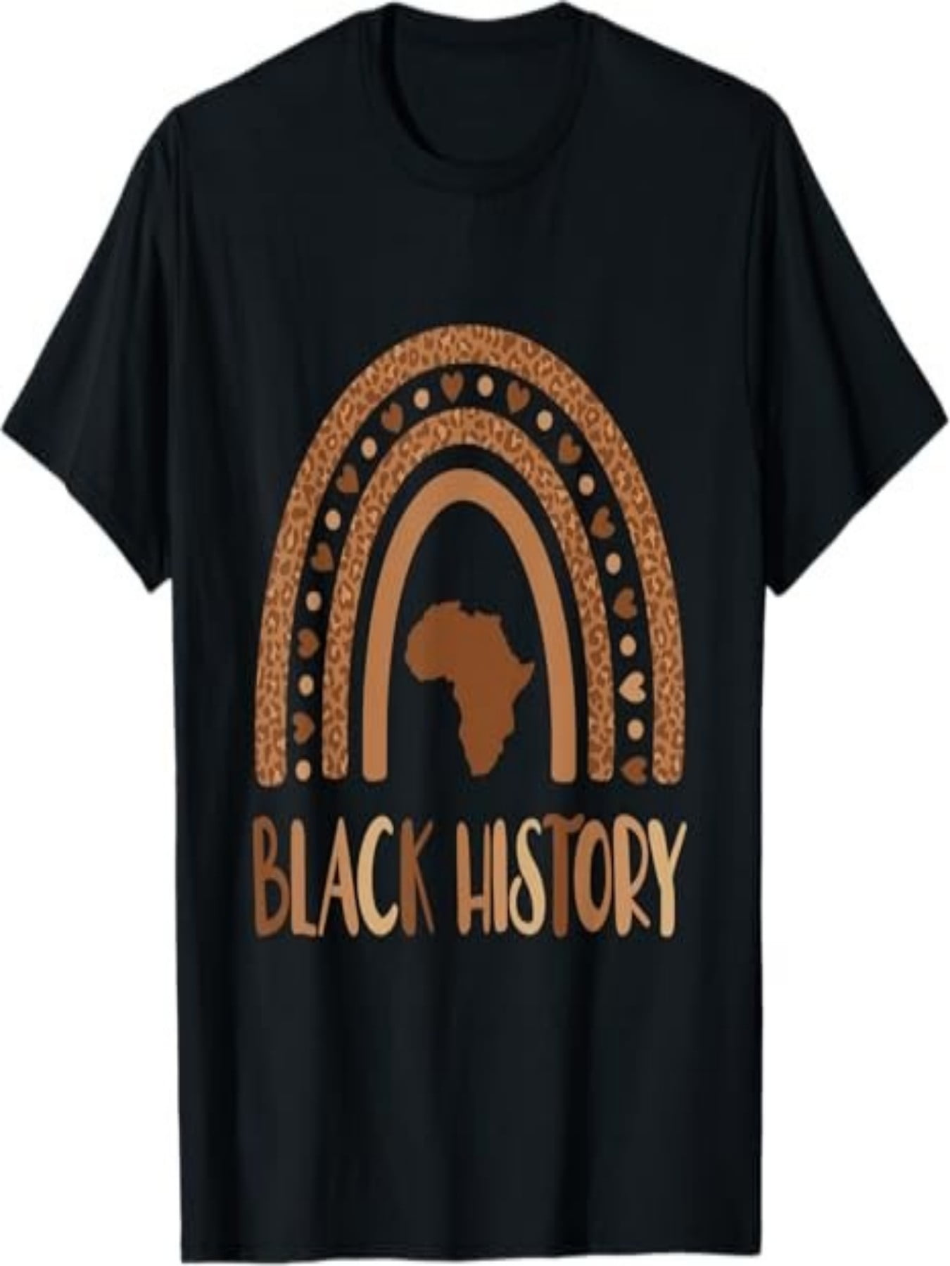 BESTLUCKY Month Melanated Melanin Rainbow Leopard Print T-Shirt ...