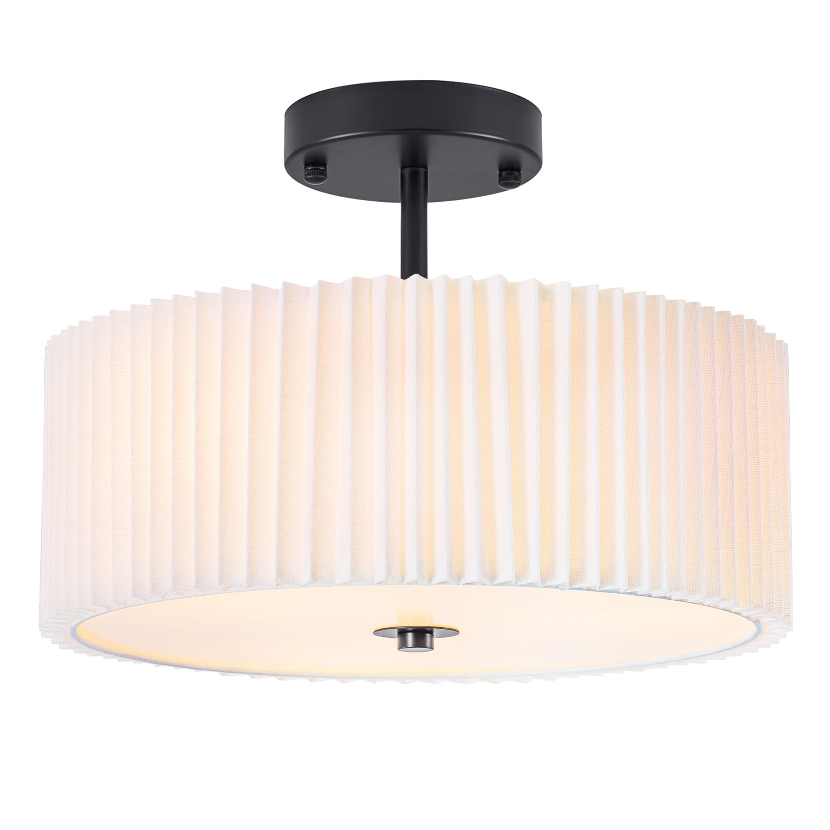BESTOMINE Semi Flush Mount Ceiling Light,12.5 inch Ceiling Light ...