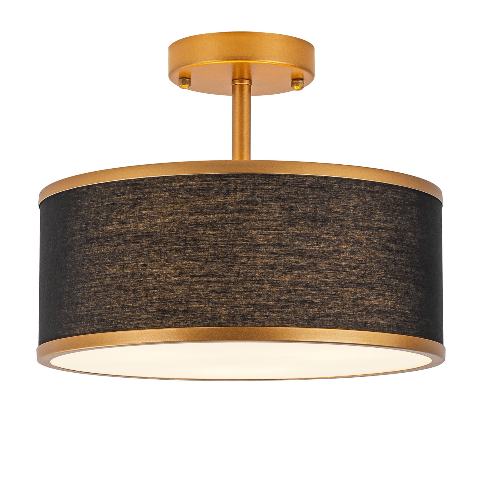 BESTOMINE Semi Flush Mount Ceiling Light,12.5 inch Ceiling Light ...