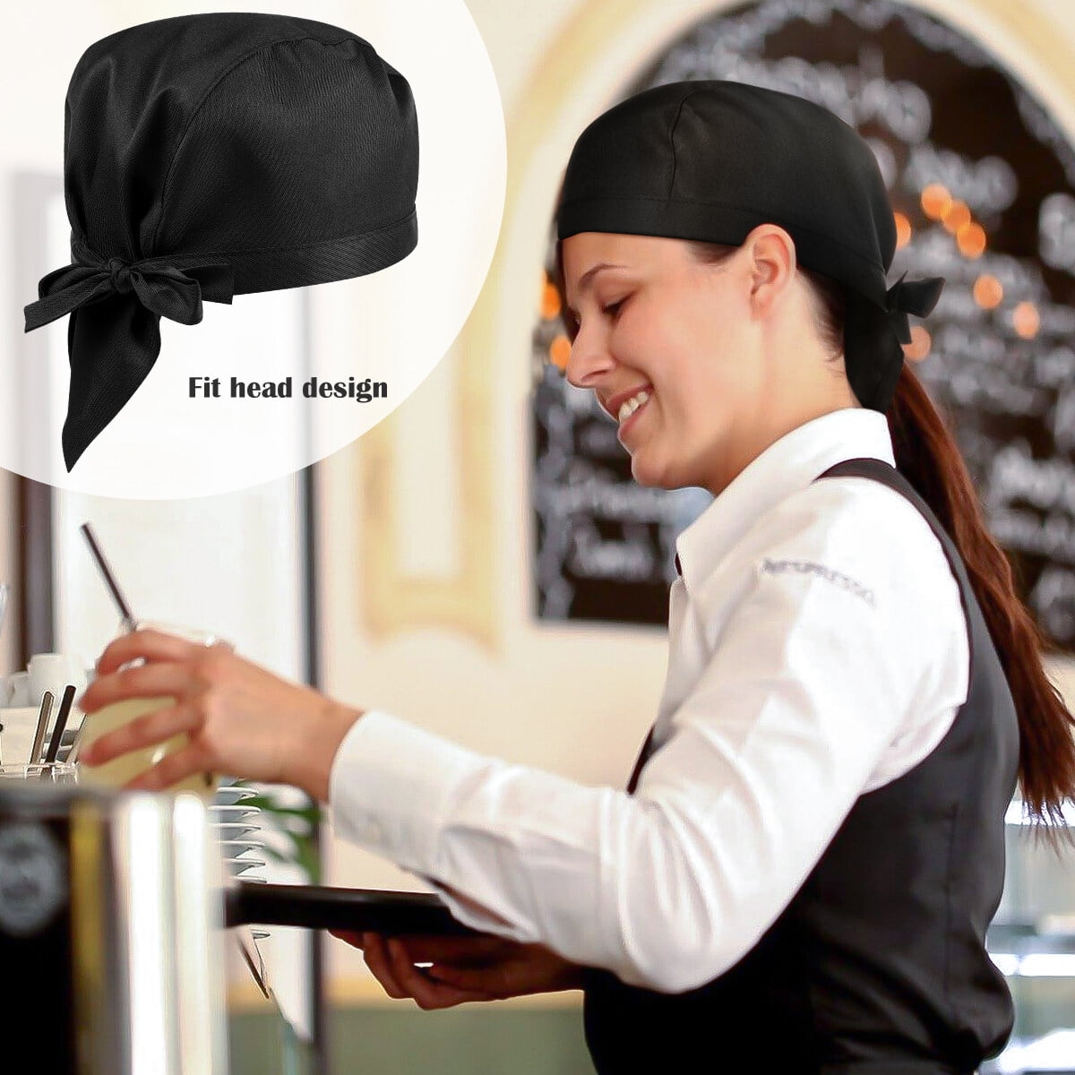 BESTOMZ Pirate Chef Hat Waiter Uniform Bakery BBQ Grill Hat Restaurant ...