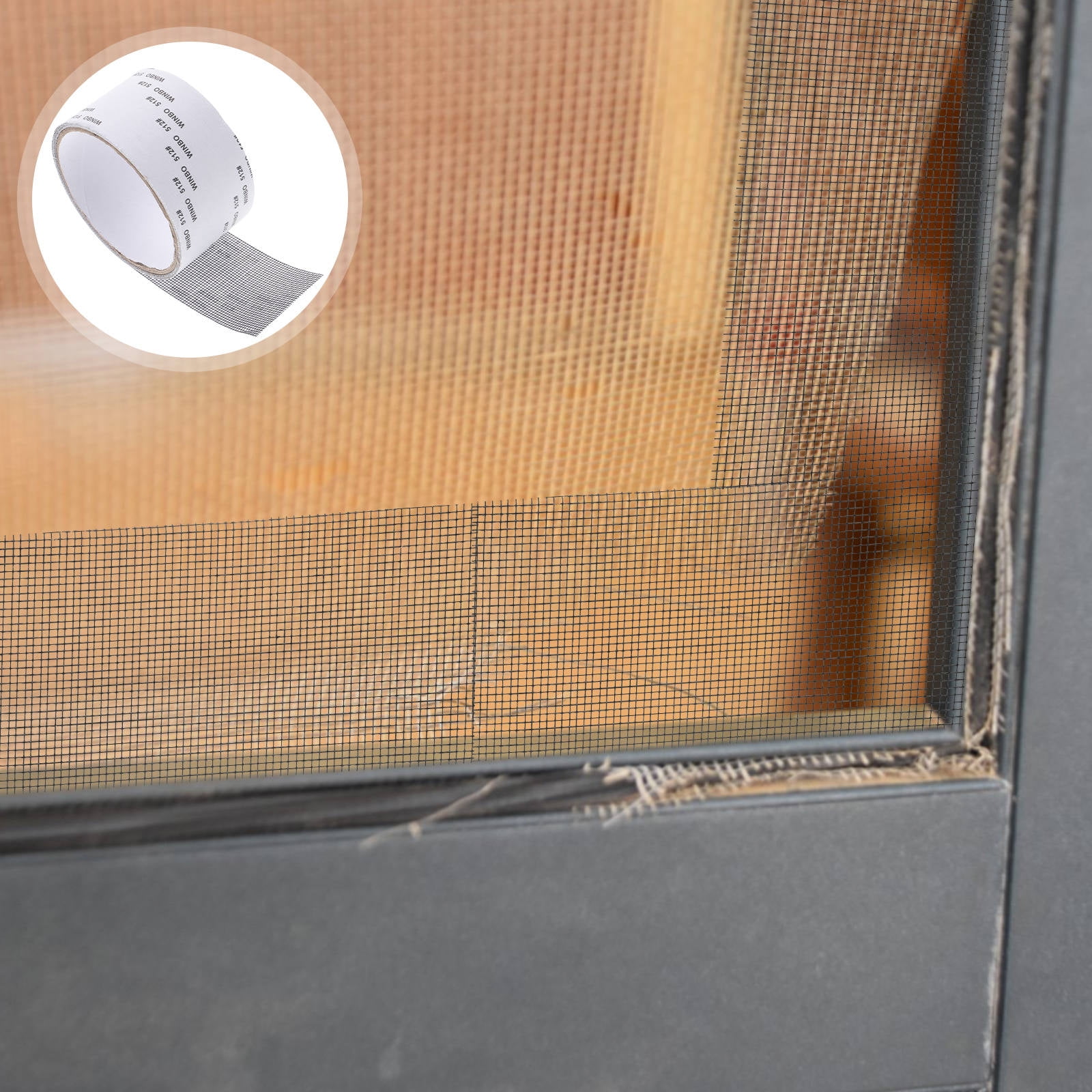 BESTONZON Net Screen Repair Tape with Strong Adhesive Black PVC 1 Roll ...